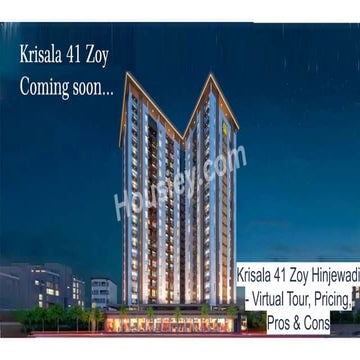 Krisala 41 Zoy Hinjewadi - Virtual Tour, Pricing, Pros & Cons | PDF