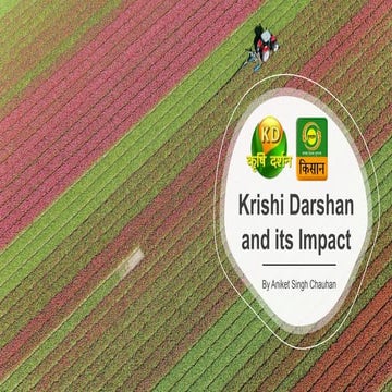 Krishi Darshan and its Impact on India by Aniket Singh Chauhan | PPTX