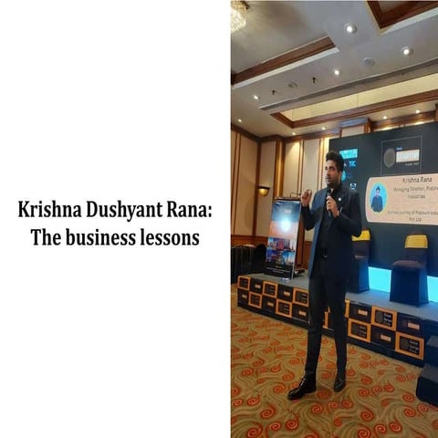 Krishna Dushyant Rana, A Charismatic Leader and Visionary | PPTX