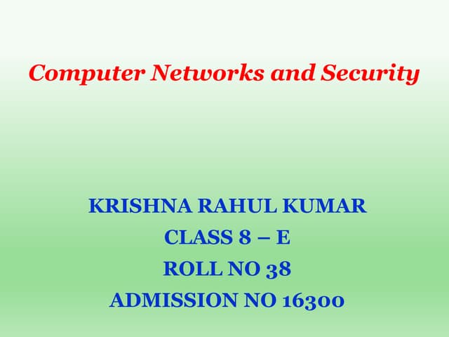 Network ict igcse network olevel grade 9 | PPTX | Computer Networking | Computing