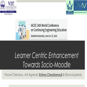Learner Centric Moodle for Enhanced Learner Experience | PPT