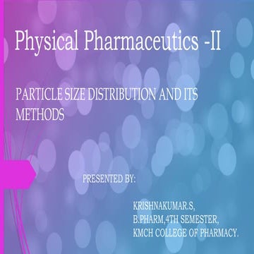 Particle size distribution and it's methods.pptx