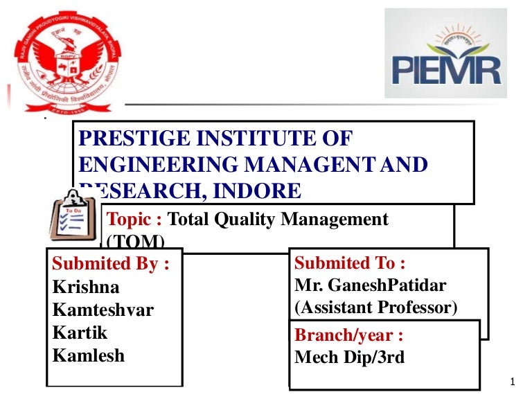 Total Quantity Management TQM