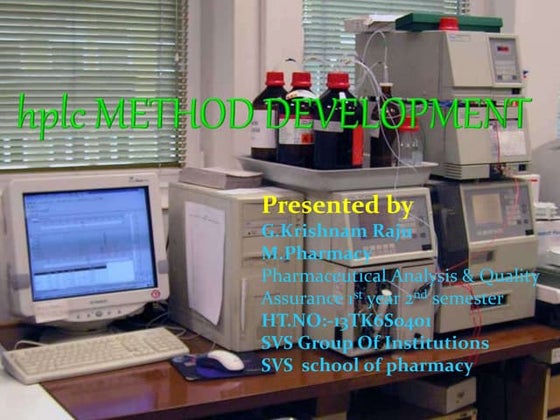 HPLC method development | PPTX