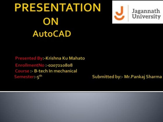 autocad presentation.pdf | Technology & Computing