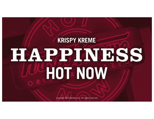 Krispy Kreme Hot Light App Platform Ppt