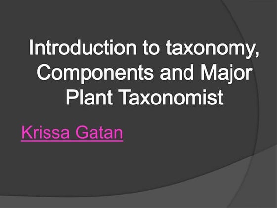 Taxonomy | PPT