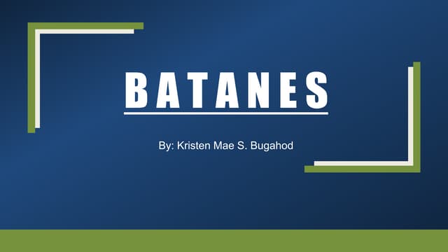 Ivatan people-batanes-and-traditions | PPTX