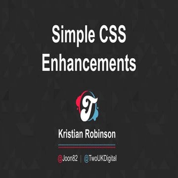 Simple CSS Enhancements - Email On Acid Slides | PPT
