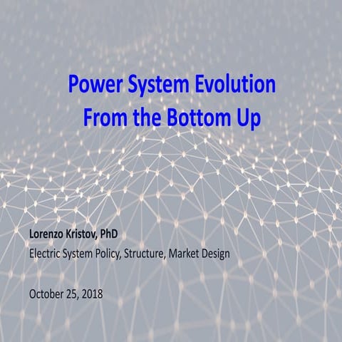 Power System Evolution From the Bottom Up | PDF