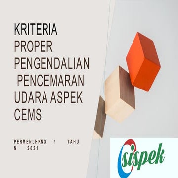 KRITERIA CEMS PROPER for Environmental Stationarry Emission.pptx
