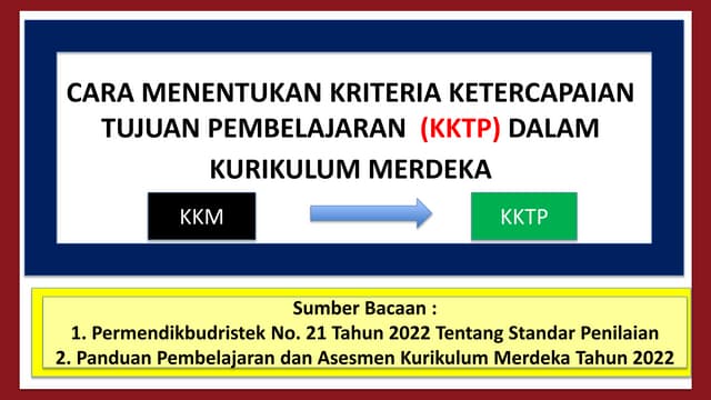 KRITERIA KETERCAPAIAN TUJUAN PEMBELAJARAN (KKTP).pptx KRITERIA KETERCAPAIAN TUJUAN PEMBELAJARAN (KKTP).pptx