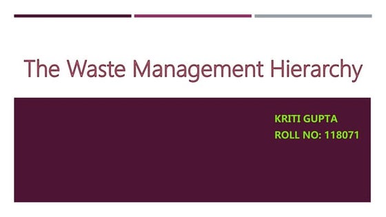 Scrap management | PPT