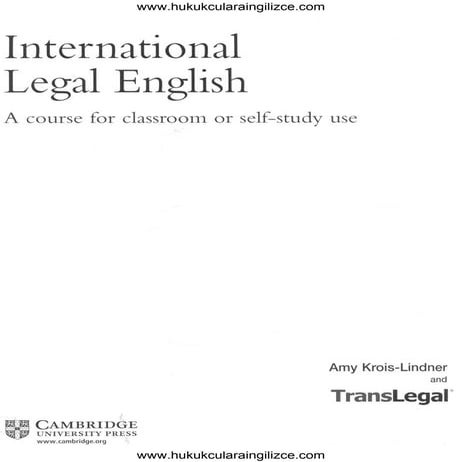 International Legal English | PDF