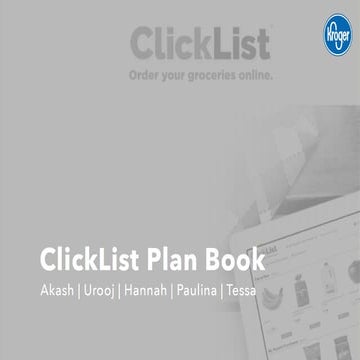 Kroger click list_plan book_Advertising Strategy | PDF