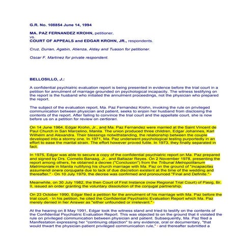 Krohn vs. Court of Appeals.docx full case | PDF