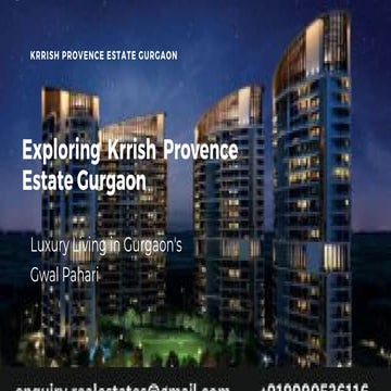 Embrace the Ultramodern Lifestyle at Krrish Provence Estate | PDF