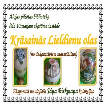Krāsainās Lieldienu olas | PPTX