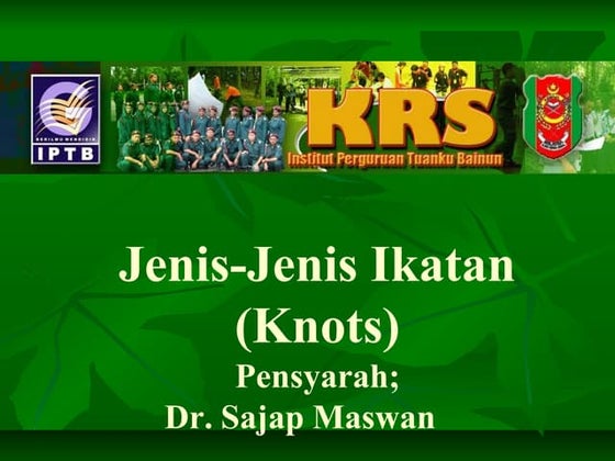 Jenis jenis ikatan (knots) | PPT