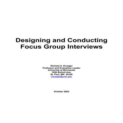 Focus Group Report Template | PDF