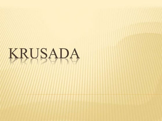 ANG KRUSADA | PDF