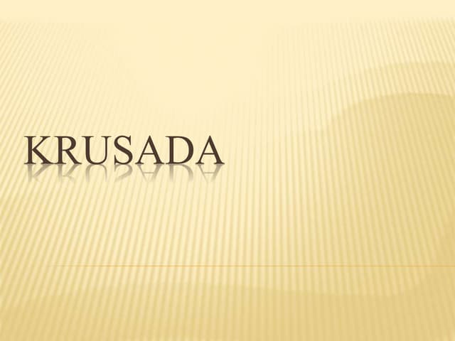 Krusada | PPT
