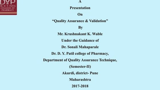 Pharmaceutical validation, calibration & qualifications | PPT