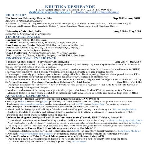 Resume_Tabluau_R_Python_ML | PDF