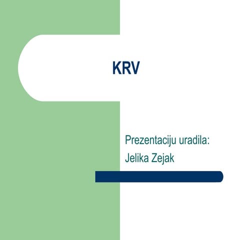 Krv | PPT