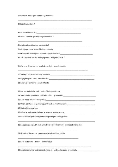 Hereditarna sferocitoza | PPTX