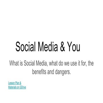 Social Media & You | PPTX