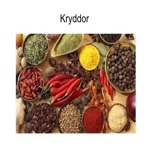 Mat: kryddor | ODP