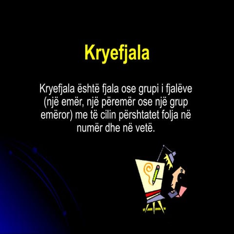 Kryefjala | PPT