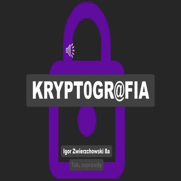 prezentacja na temat kryptografia dla nauczyciela | PPTX