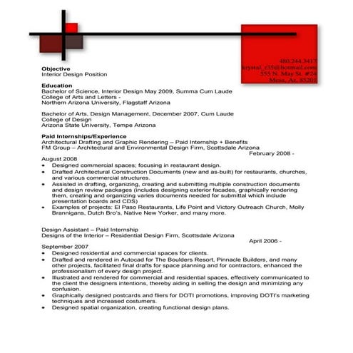 Aruna - Interior Designing Profile | PDF