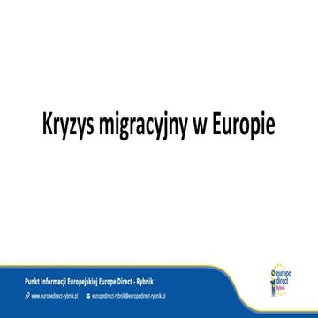 Kryzys Migracyjny w Europie | PDF