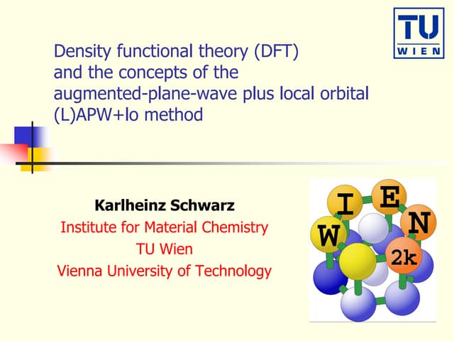 Density functional theory | PPTX