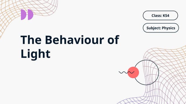 Properties of light | PPTX