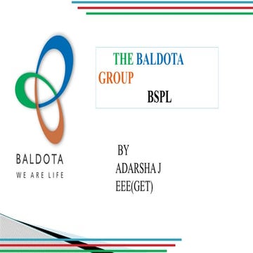 K SANTOSH KUMAR BSPL1 Presentation on the BSPL | PPTX