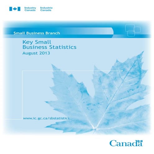 Key Small Business Statistics in Canada | PDF