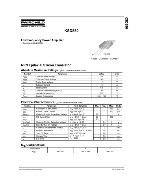 Original NPN Transistor KSP10 KSP 10 TO-92 New | PDF