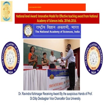 Kshirsagar Innovative Teacher Award by NASI Award | PPTX