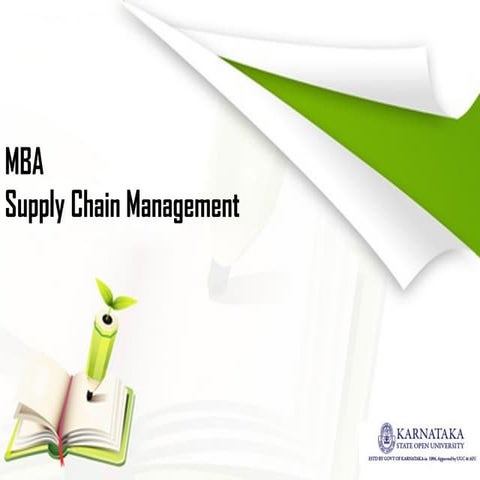 MBA in Supply Chain Management | PPT
