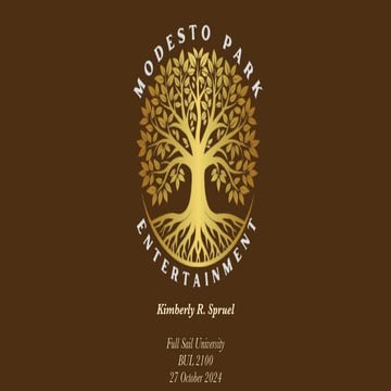 Kimberly R. Spruel Modesto Park Entertainment | PDF
