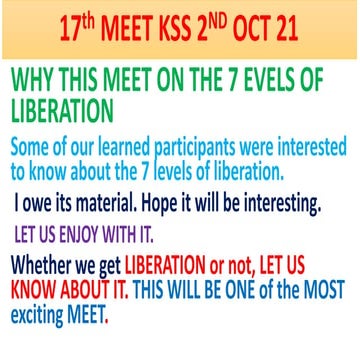 7 levels of Liberation | PPTX