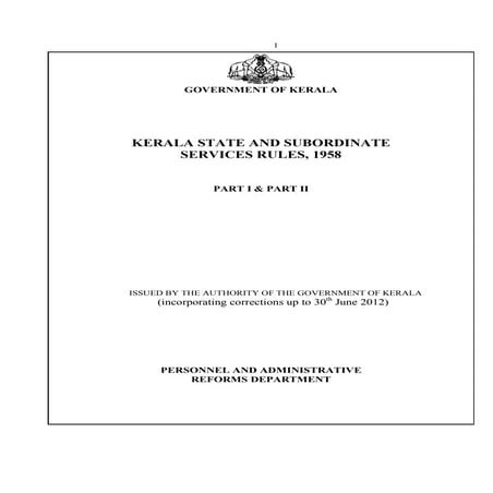 Rajasthan Service Rules for Rajasthan Government Employees | PDF