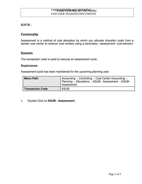 Kb11 N Manual Reposting Of Costs | PDF