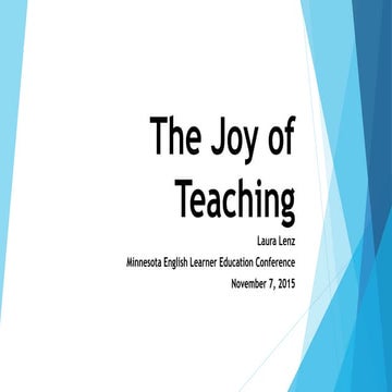 Lenz_The Joy of Teaching | PPTX