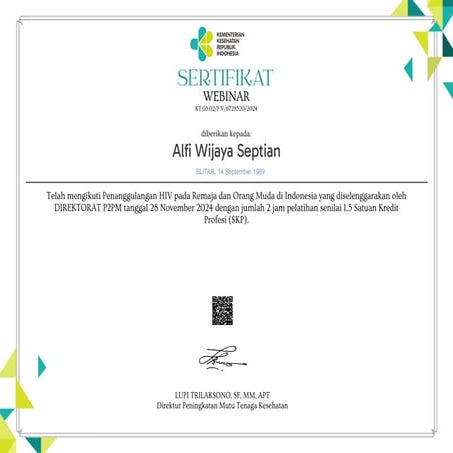 Lms plataran sehat sertifikat webinar kemenkes | PPT