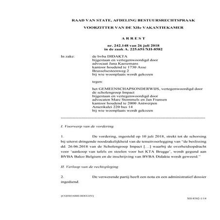 KTA Brugge moet nog even wachten op nieuwe stoelen | PDF